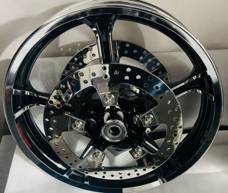 HARLEY road Glide WHEELS 2024 -25 CVO LIMITED CHROME & BLACK OEM RIMS ...