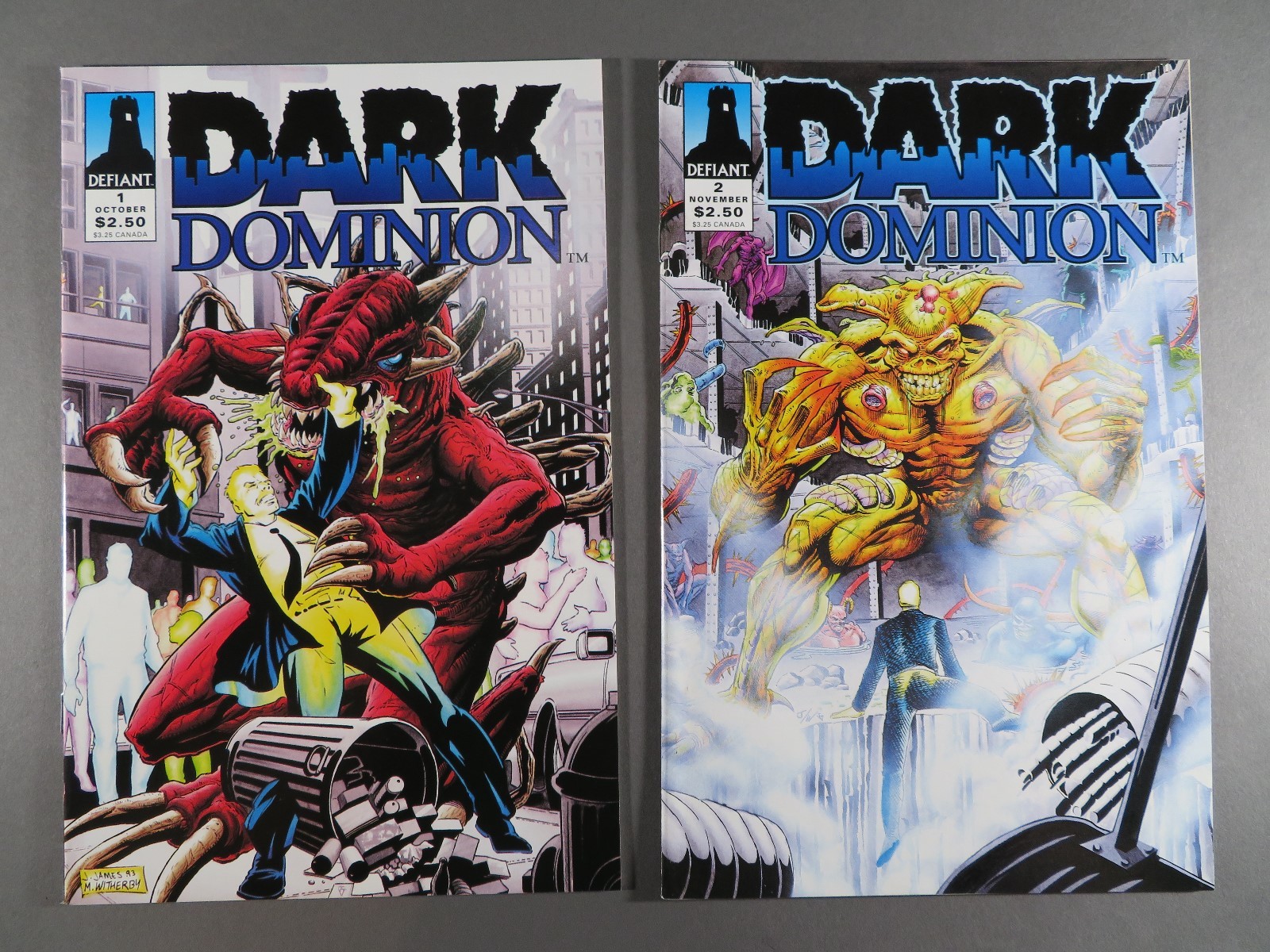 DARK DOMINION Defiant Comics Issues #1, 2 Save On Shipping | eBay