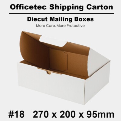 Mailing Box 270 x 200 x 95mm Cardboard Mailer Self Locking 3kg Large ...