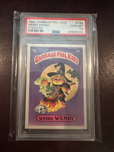 GPK Garbage Pail Kids 1985 1st Series 1 16a Weird Wendy matte PSA 10 ...