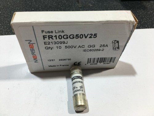 Ferraz Shawmut MERSEN FR10GG50V type gG Fuse 10x38mm Pick Your A Rating ...