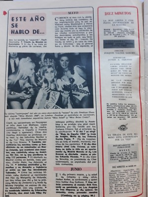 coupures 1968 miss monde penelope plummer | eBay