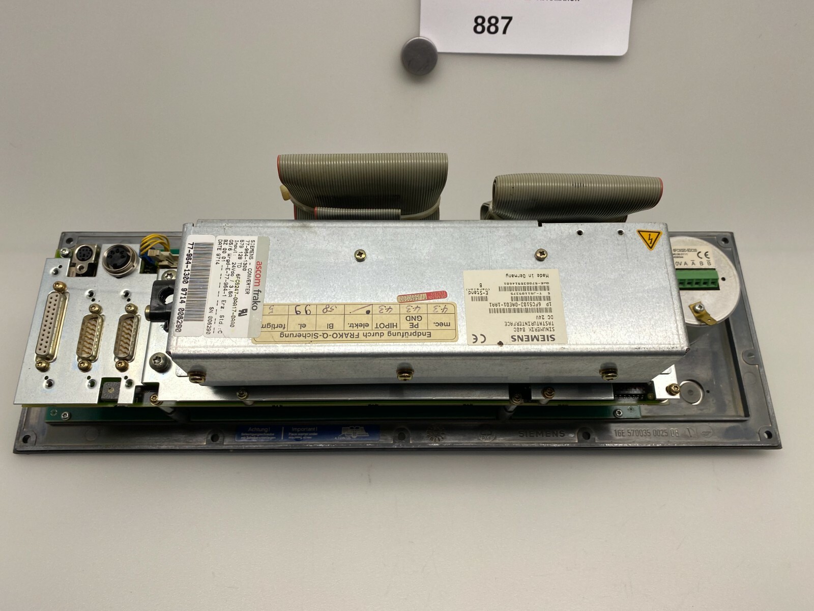 Siemens Keyboard With Interface 6FC5103-0AE01-1AA1 Sinumerik 840C/840CE ...