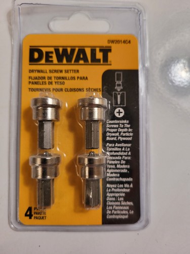 Dewalt Drywall Screw Setter Bit Tips. Package of 4 # DW2014C4 NEW | eBay
