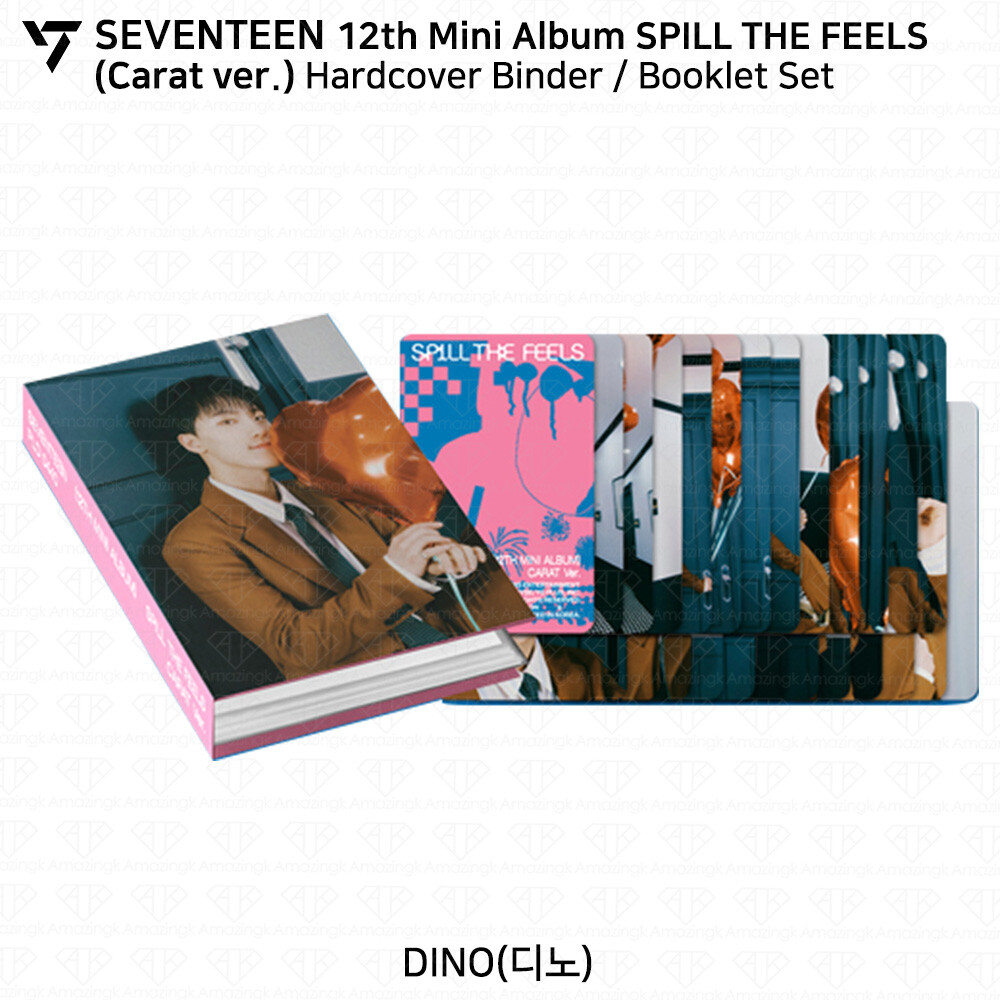 SEVENTEEN 12th Mini Album SPILL THE FEELS Carat Ver Binder Booklet ...