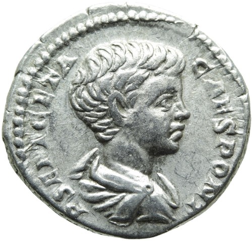 008. Roman Silver Coin. GETA, as Caesar. AR Denarius. Rome. Prince ...