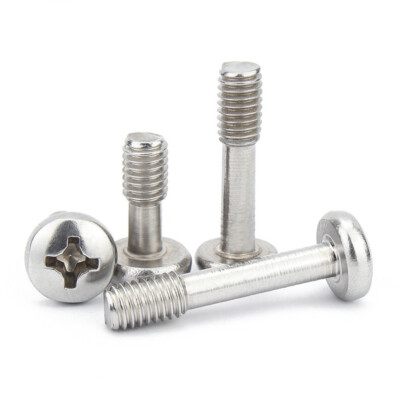 6pcs M5 anti-loose screw phillips round head antidetaching bolt half ...