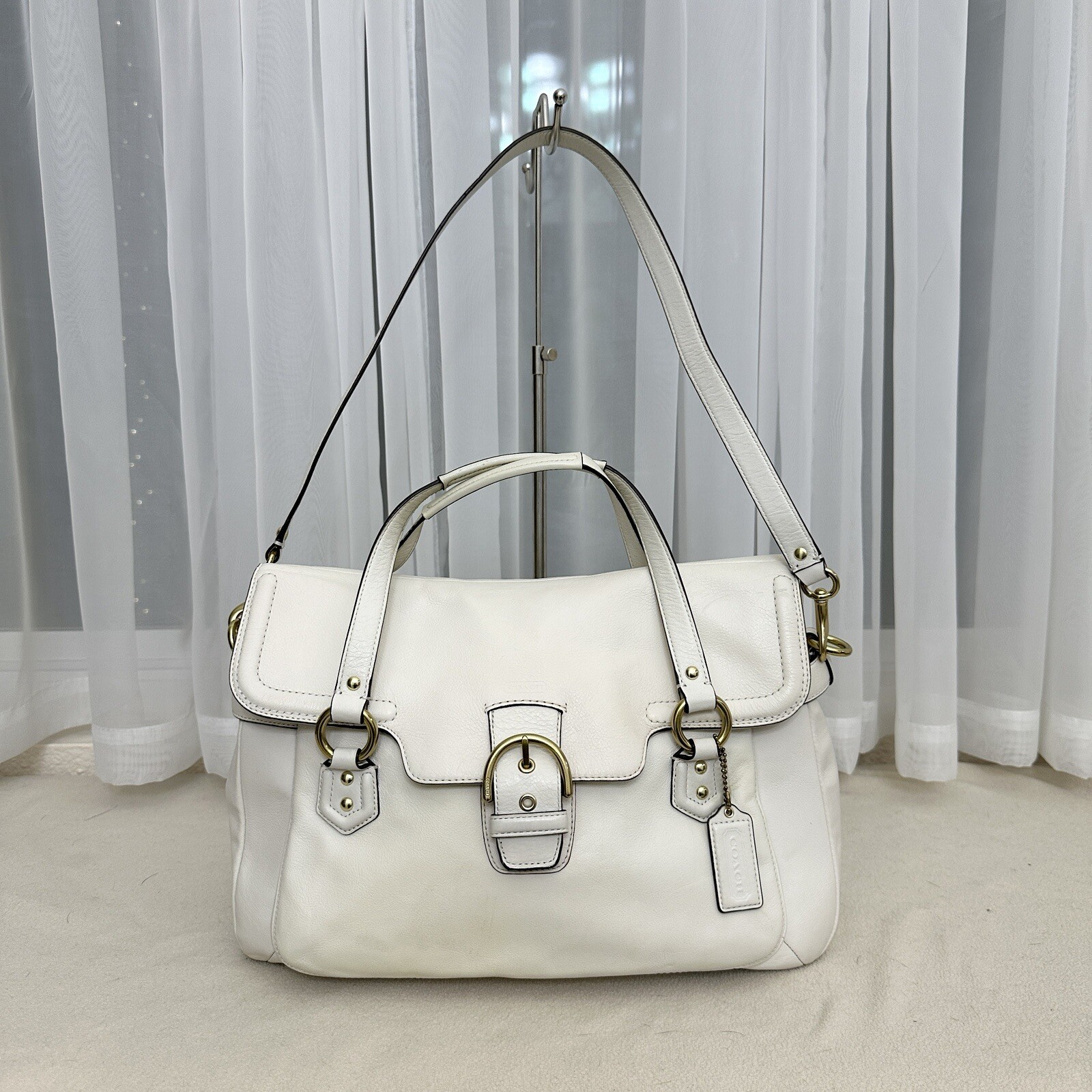 Coach Campbell Eva Off White Beige Shoulder Bag 2way … - Gem