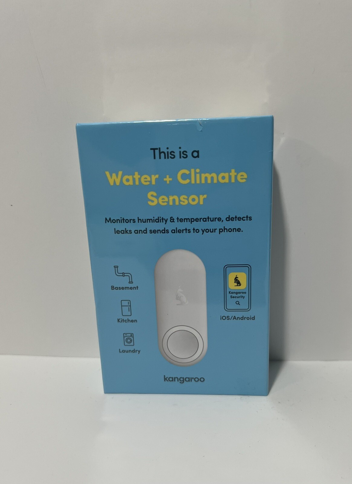 Kangaroo Home Security Water & Climate Sensor - ios/android Water Air ...