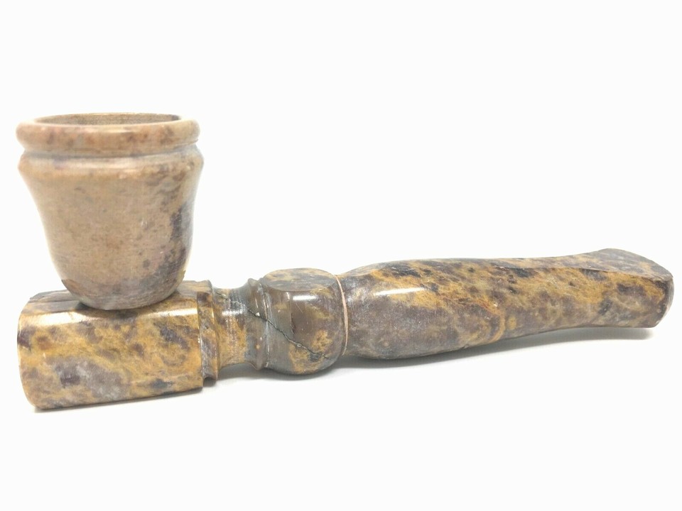 5 inch Stone Smoking Pipe Natural Stone Marble crystal tobacco Pipe ...