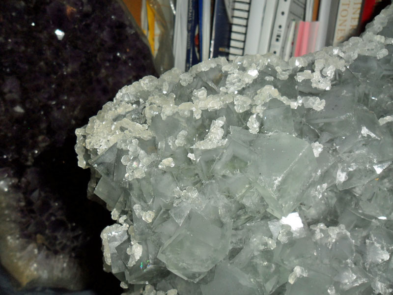 15 lbs. Fluorite Crystal & Calcite Crystal Cluster Huge Museum Specimen ...