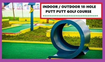 18-Hole Indoor/Outdoor Putt-Putt Golf Course w/Accessories | eBay