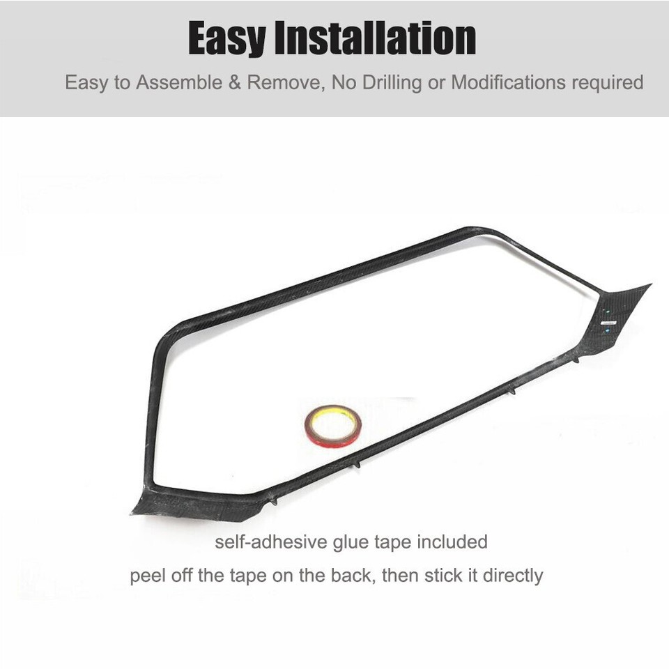 Dry Carbon Front For Audi RS6 RS7 C8 Avant 19-24 Grille Frame Outline ...