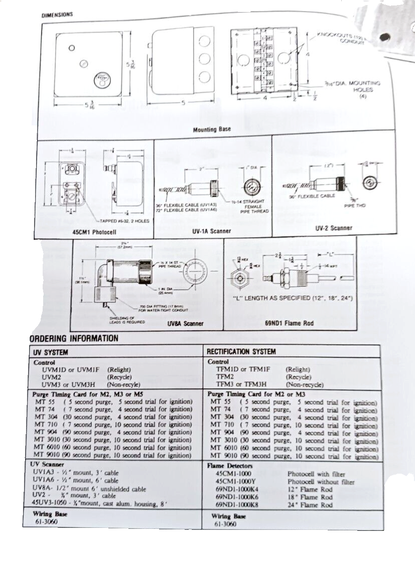 Fireye MT710 M-series Timing Card Mt7-10 for sale online | eBay
