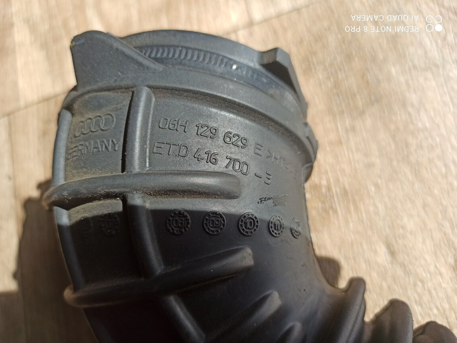 DURITE ADMISSION AIR AUDI A4 B8 1.8 TFSI 160 CV 2010 06H129629 | eBay