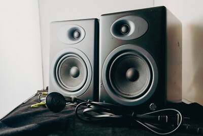 Audioengine A5+ 150W Premium Powered Bookshelf Speakers -Black- FREE ...