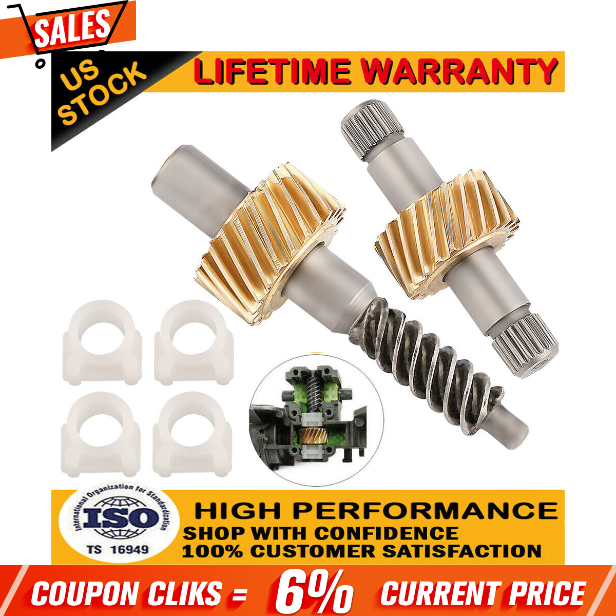 Convertible Top Latch Motor Gear Repair Kit Set For BMW E36 E46 E64 ...