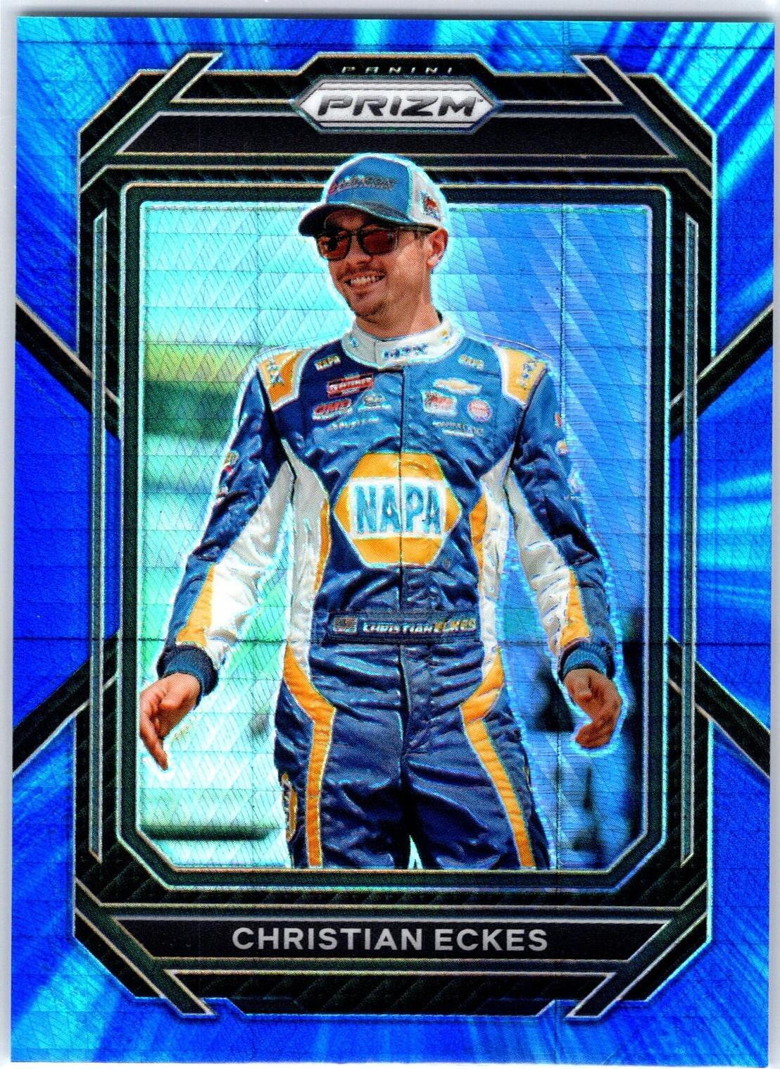 2023 Panini Prizm - Christian Eckes #18 Blue & Carolina Blue Hyper Prizm for sale online | eBay