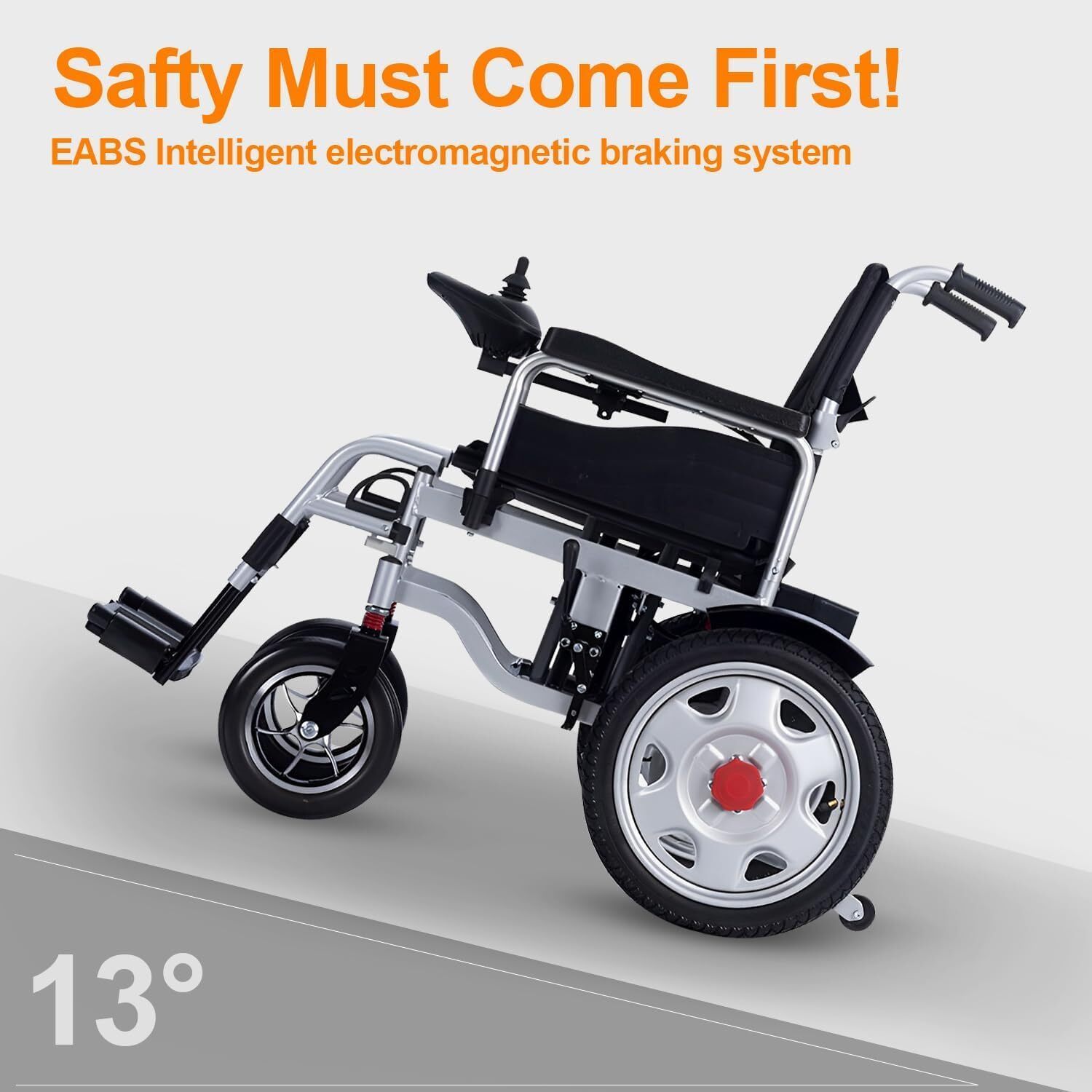 500W Dual Motor Electric Wheelchair Folding Mobility Aid Motorized ...
