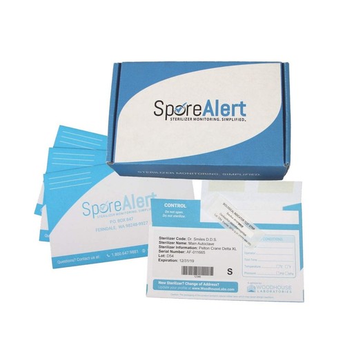 Spore Testing Service - 12 Mail in Spore Strips for Autoclave - Dental ...