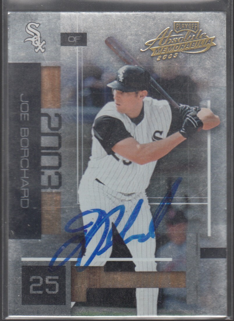 JOE BORCHARD 2003 Playoff Absolute Memorabilia #73 TTM/IP Signed ...