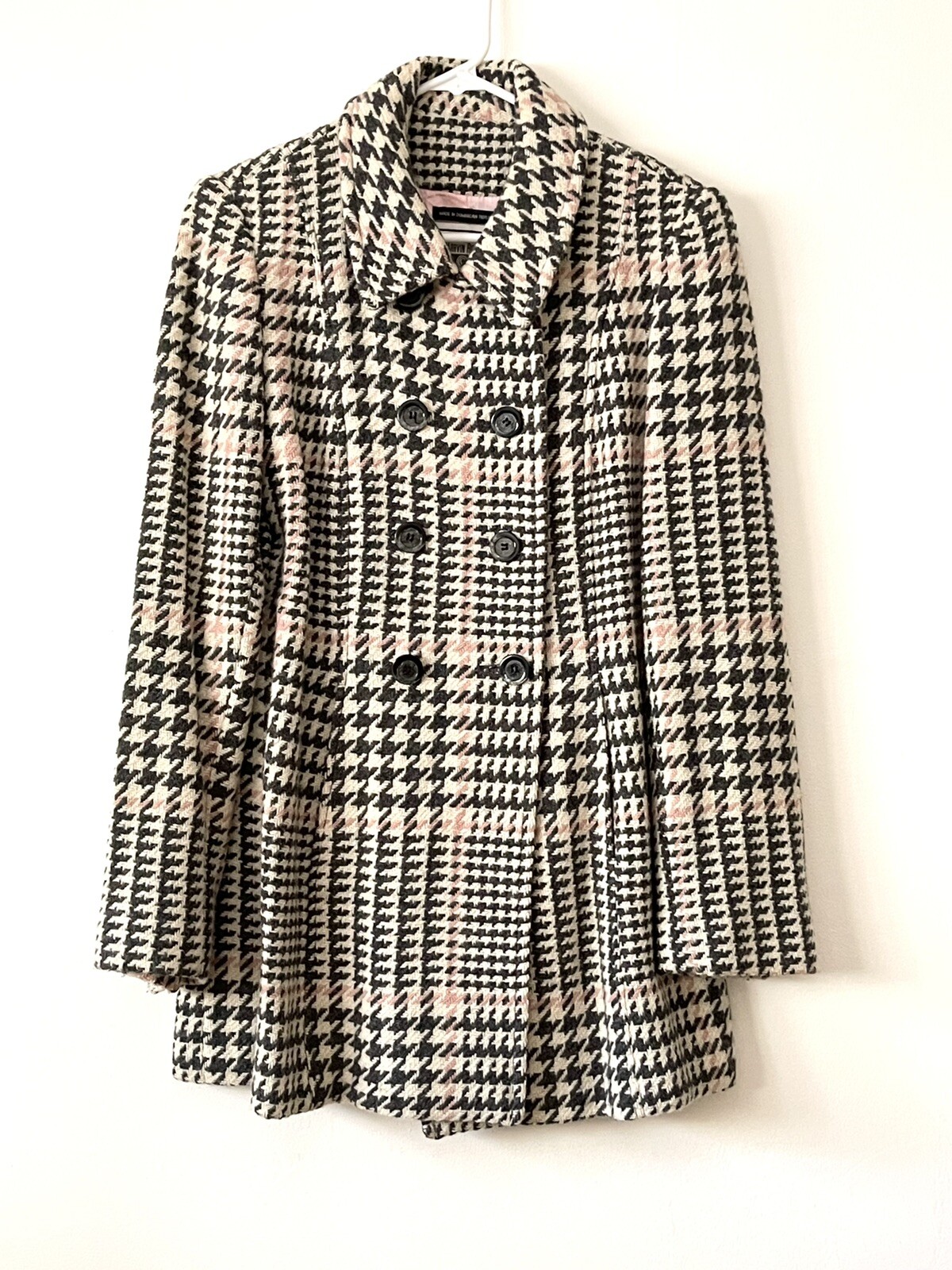 Marvin Richards Houndstooth Wool/Nylon Coat Jacket Wo… - Gem