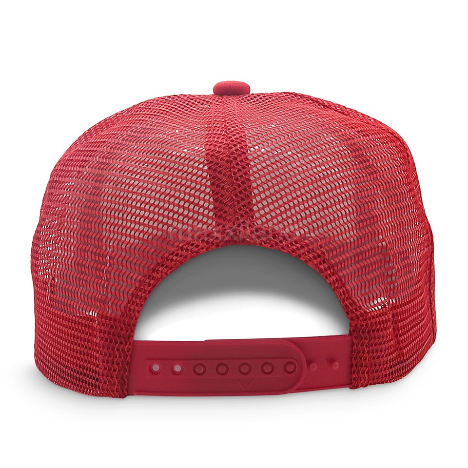 Trucker Hat Foam Mesh Baseball Cap Snapback Adjustable Plain Solid Men ...