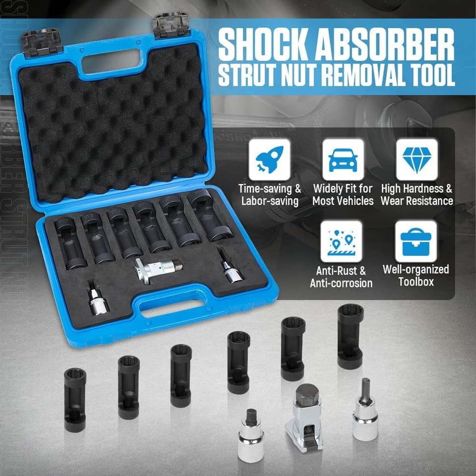 Shock Absorber Removal Tool Suspension Strut Spreader & Strut Nut ...