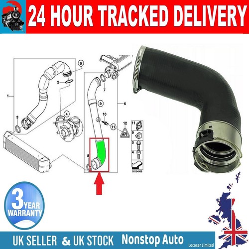TURBO INTERCOOLER HOSE PIPE FOR BMW 5 SERIES 525-530-535 E60-E61 ...