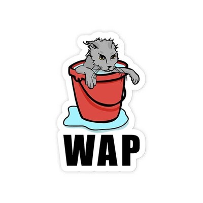 WAP Wet Cat Kitten Bucket MAGNET - Water Resistant Fade Proof Fridge ...