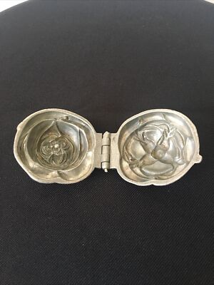 Antique Pewter Victorian Flower Ice Cream Mold | eBay