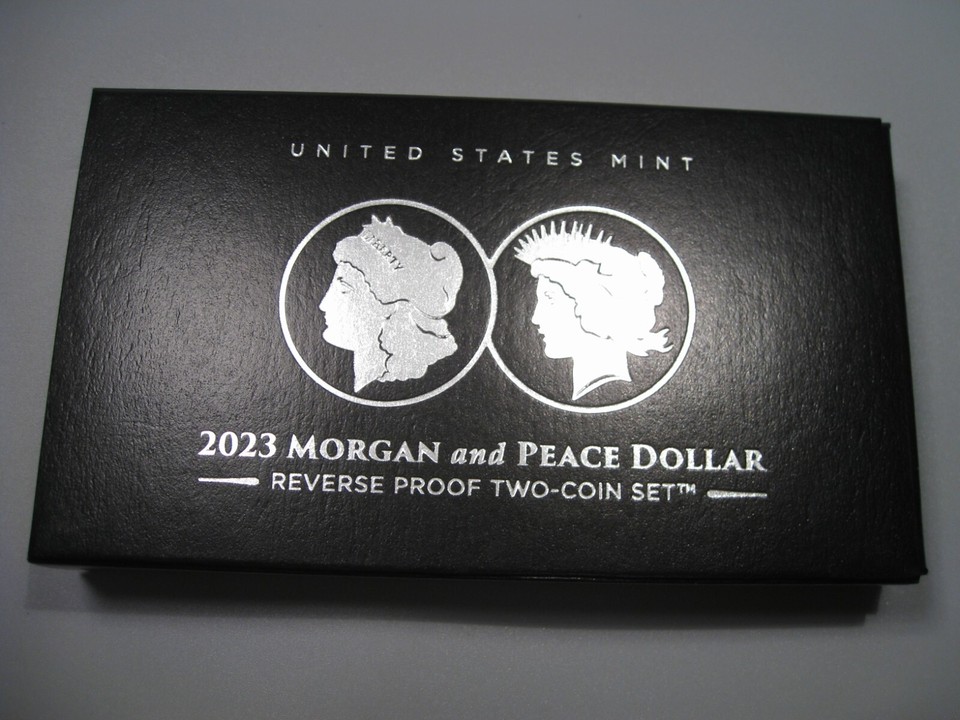 2023-s MORGAN & PEACE Dollar Reverse Proof Set Box/COA 23xs. #7 | eBay