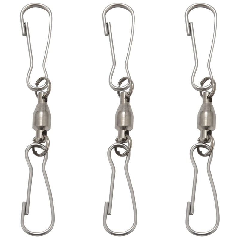 12 Pack Clip Swivel Hooks for Wind Spinners, Hanging Windsock, Bird8587 ...