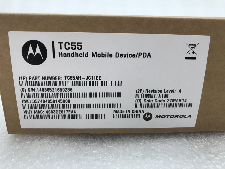 New Genuine OEM Motorola Symbol TC55 Handheld Barcode Scanner Mobile ...