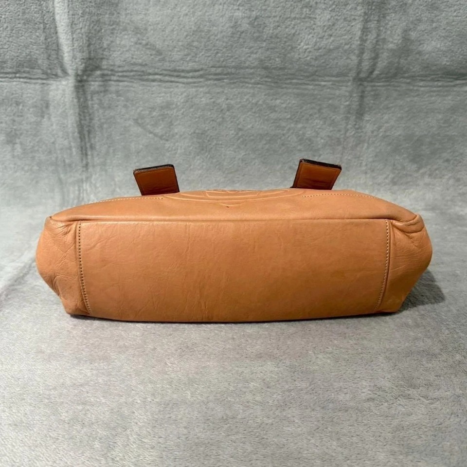 VIVIENNE WESTWOOD Orb Satchel Bag Hand Bag Leather Tan Beige Women Used ...