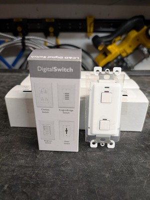 LC&D Chelsea Digital Switch 2-Button White | eBay