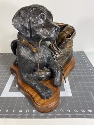 RARE Devin Rowe "Boot Camp" Labrador Retriever Bronze Limited Edition ...