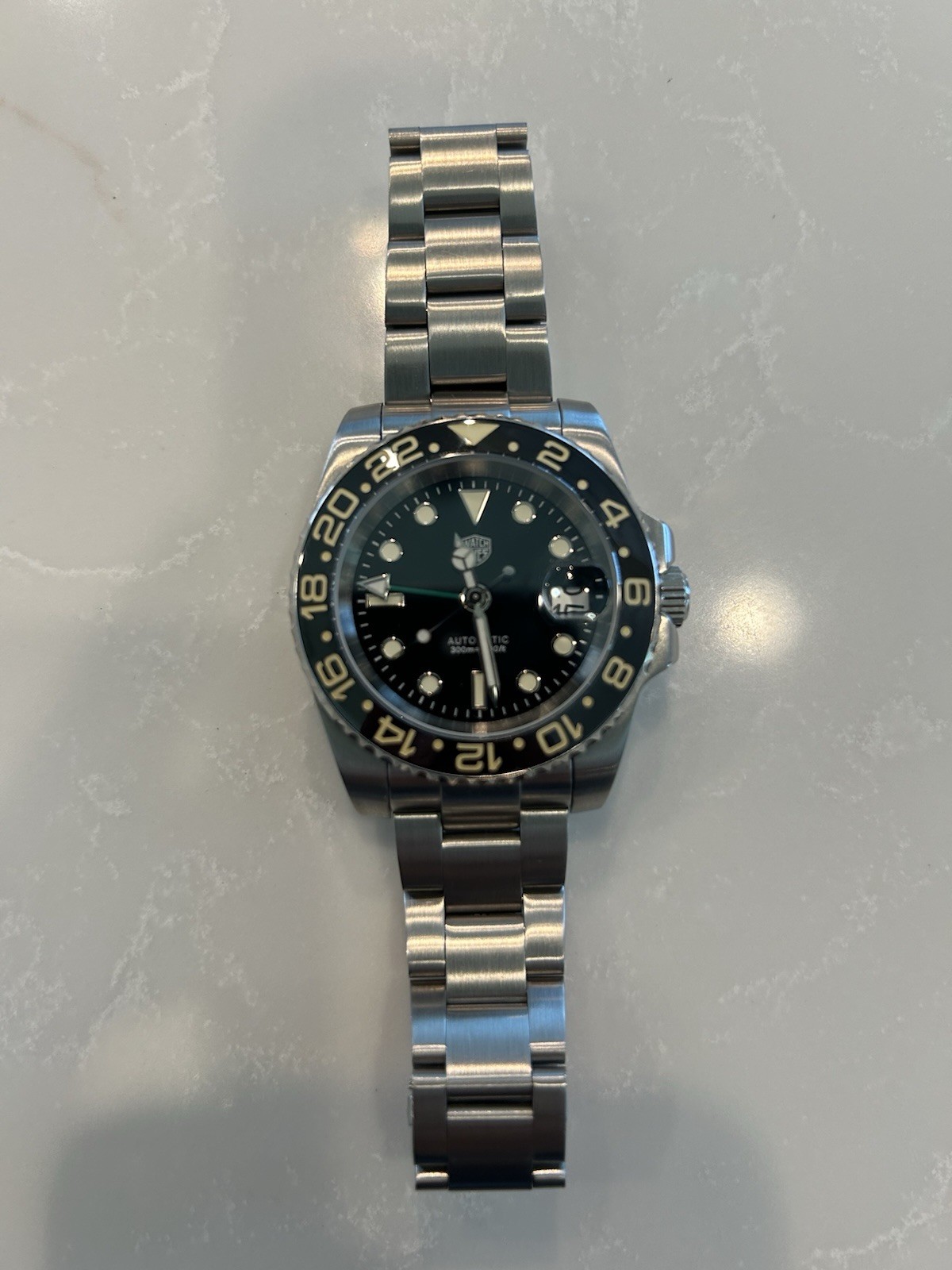 Watchdives GMT Men's Diving Watch WD16570 Dual Time Zone NH34 | eBay