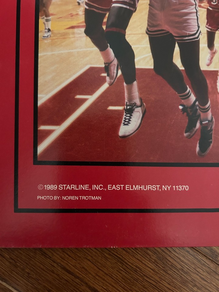 1989 Vintage {Starline} "MICHAEL JORDAN" {CHICAGO BULLS} School Folder ...