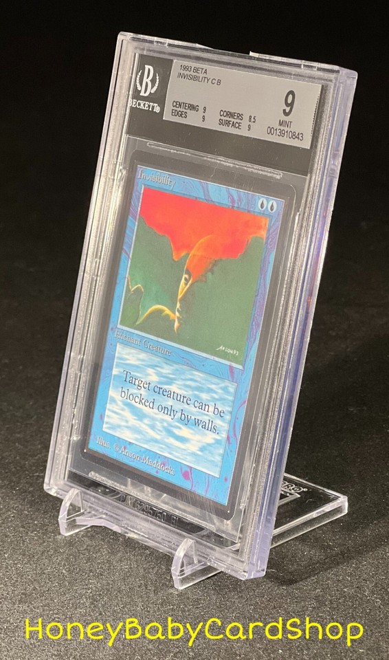 MTG Limited Edition Beta 1993 Invisibility BGS 9.0 MINT Old School 93/ ...