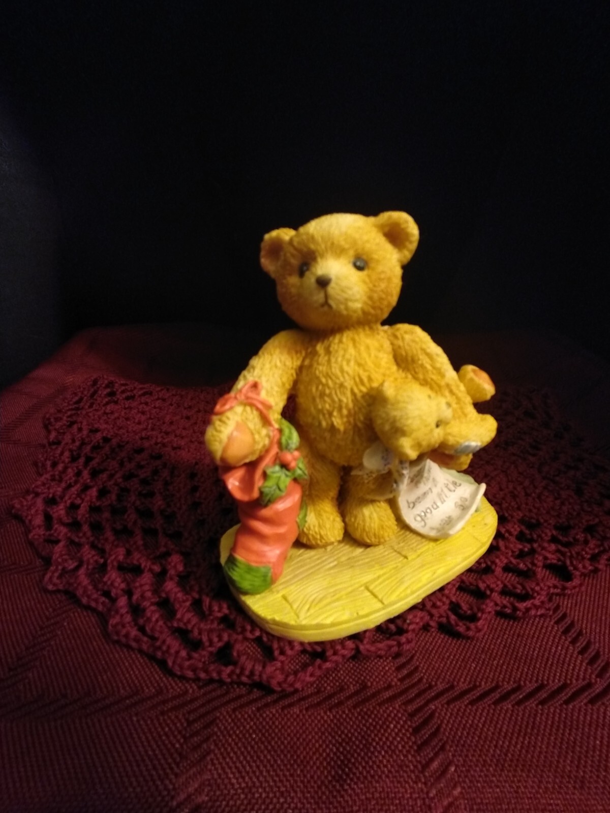 Vintage Cherished Teddies Christmas Jacob Wishing for Love! 1992 | eBay