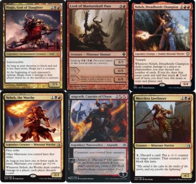 MINOTAURS SMASH 100 card MTG commander Deck-Magic the Gathering Mogis ...