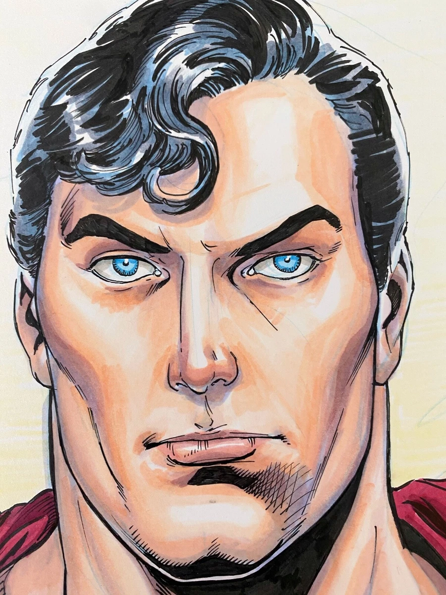 Superman Face Drawing