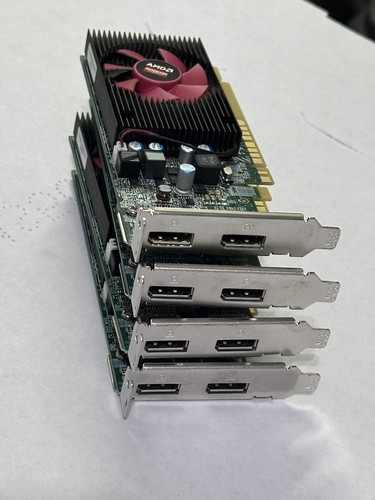 4x Lot AMD Radeon R5 430 2GB GDDR5 PCIe Dual DisplayPort Low Profile ...