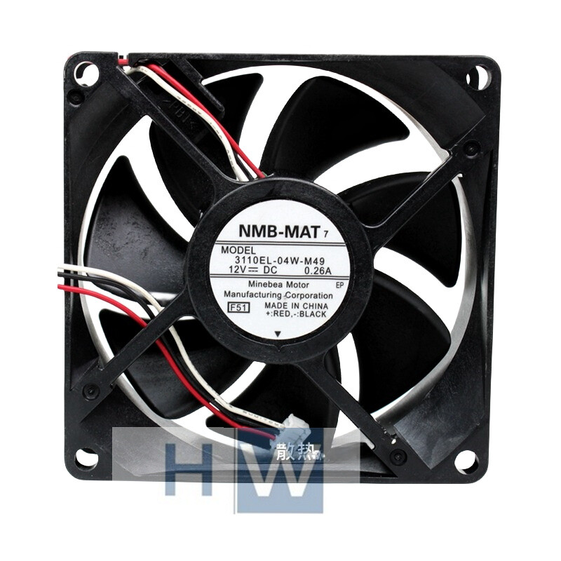 1pc NEW NMB 3110EL-04W-M49 12V 0.26A 8cm NEC Projector Cooling Fan 80 ...