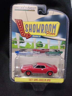 Greenlight Showroom Floor 71 AMC Javelin Amx Red Target Chase FAST ...