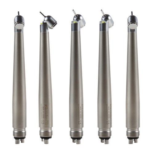 1-5Pcs Dental Fiber Optic High Speed LED Handpiece M4 45° Degree 4Holes ...