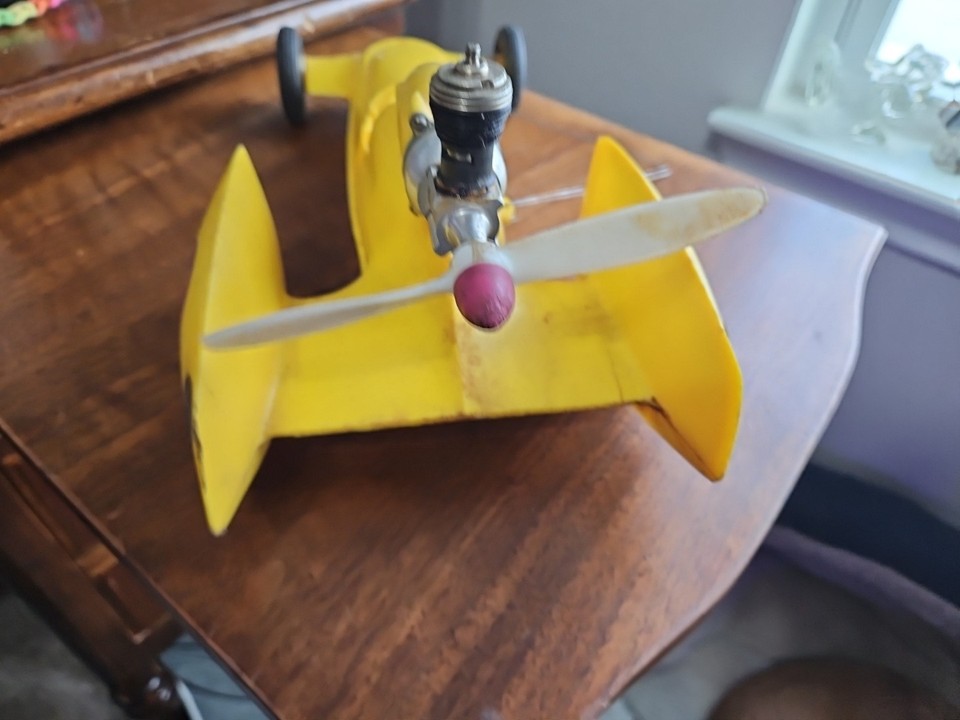 Vintage COX SHRIKE Prop Rod Gas Powered Tether Car For Parts Repair W ...