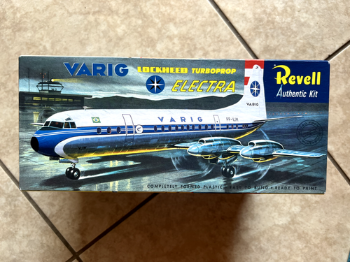 Revell style fantasy box Lockheed Electra in Varig Airlines #A Boxart ...