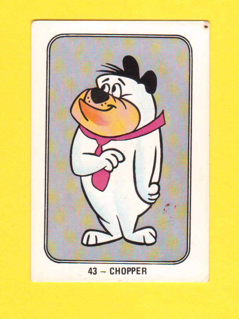 Chopper Dog Vintage 1960s Hanna Barbera Cartoon Card from Spain #43 | eBay